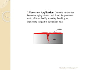 Liquid penetrant testing | PPTX