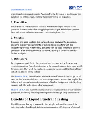 Liquid Penetrant Testing Demystified: Complete Guide | PDF