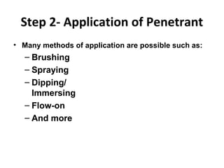 Liquid penetrate inspection | PPT