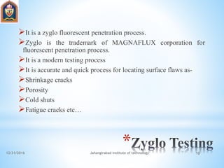 Liquid penetrate testing continued | PPTX