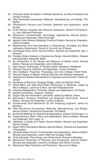 Liquid pipeline hydraulics (e.shashi menon, 2004) book | PDF