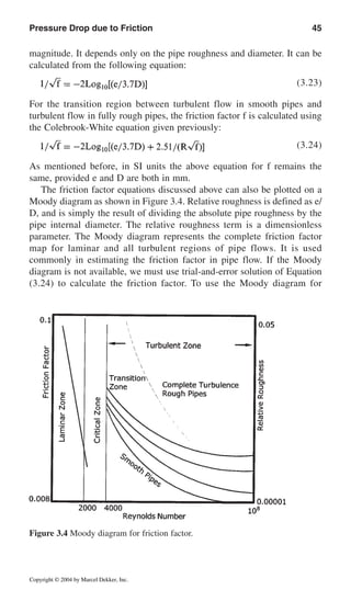 Liquid pipeline hydraulics (e.shashi menon, 2004) book | PDF