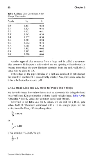 Liquid pipeline hydraulics (e.shashi menon, 2004) book | PDF