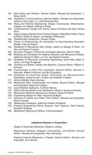 Liquid pipeline hydraulics (e.shashi menon, 2004) book | PDF