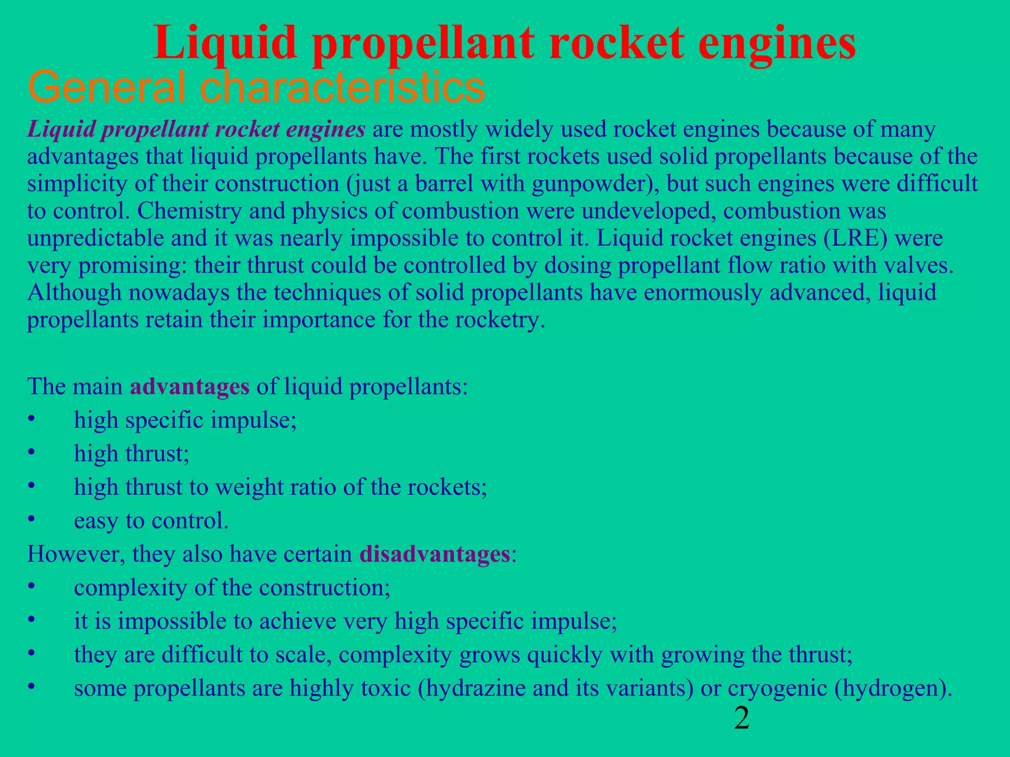 Liquid propulsion ppt | PPS