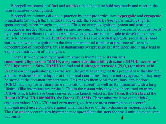 Liquid propulsion ppt | PPS | Chemistry | Science