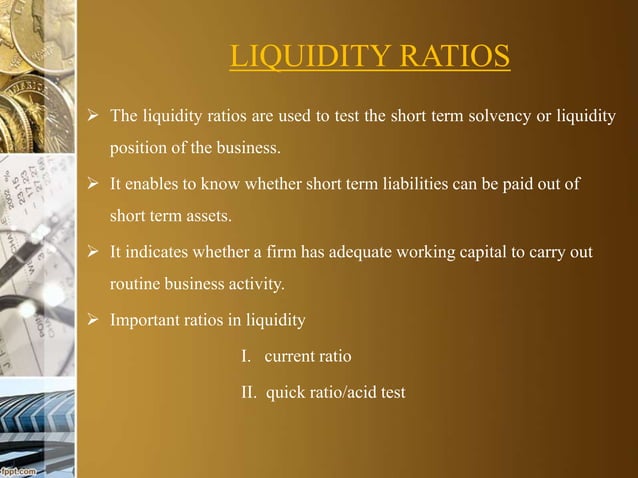 Liquid ratios | PPTX