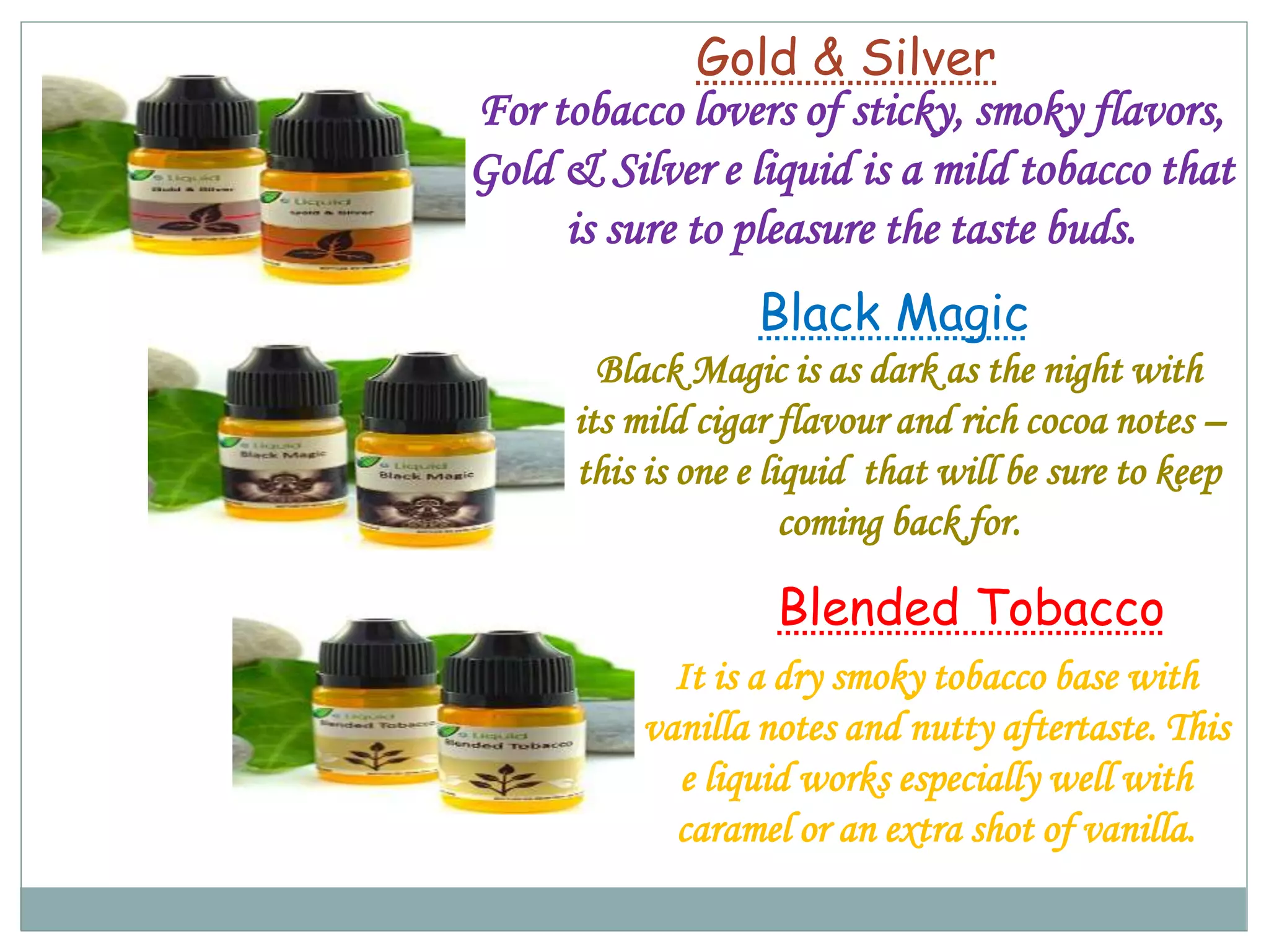 Liquid tobacco | PPT