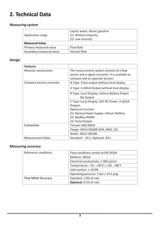 Liquid turbine flow meter | PDF