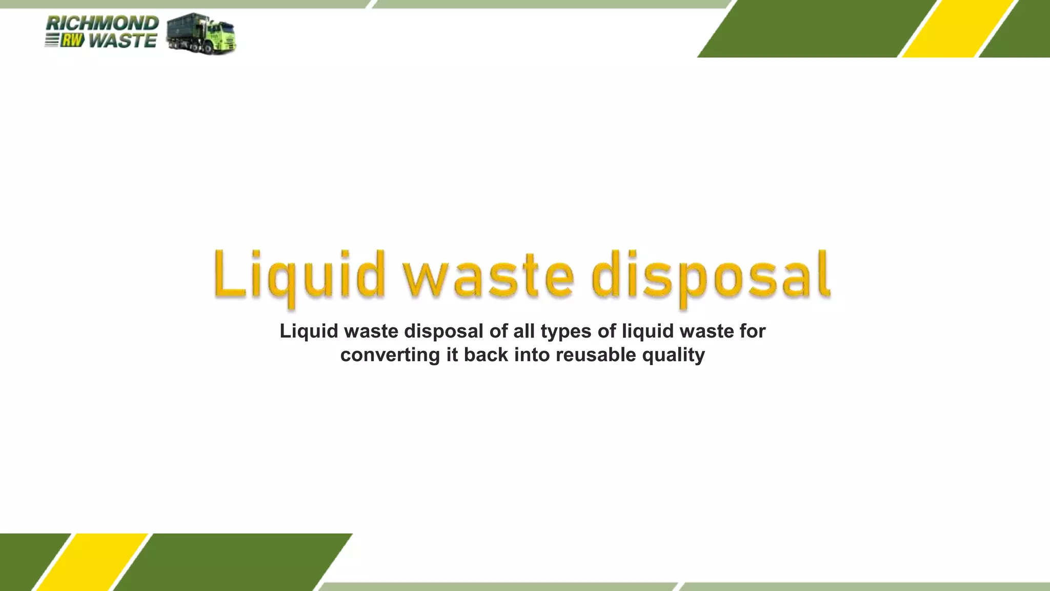 Liquid Waste Disposal | PPTX