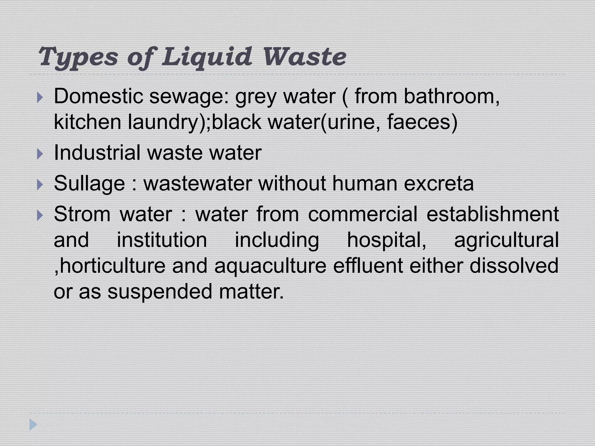 Liquid waste | PPTX
