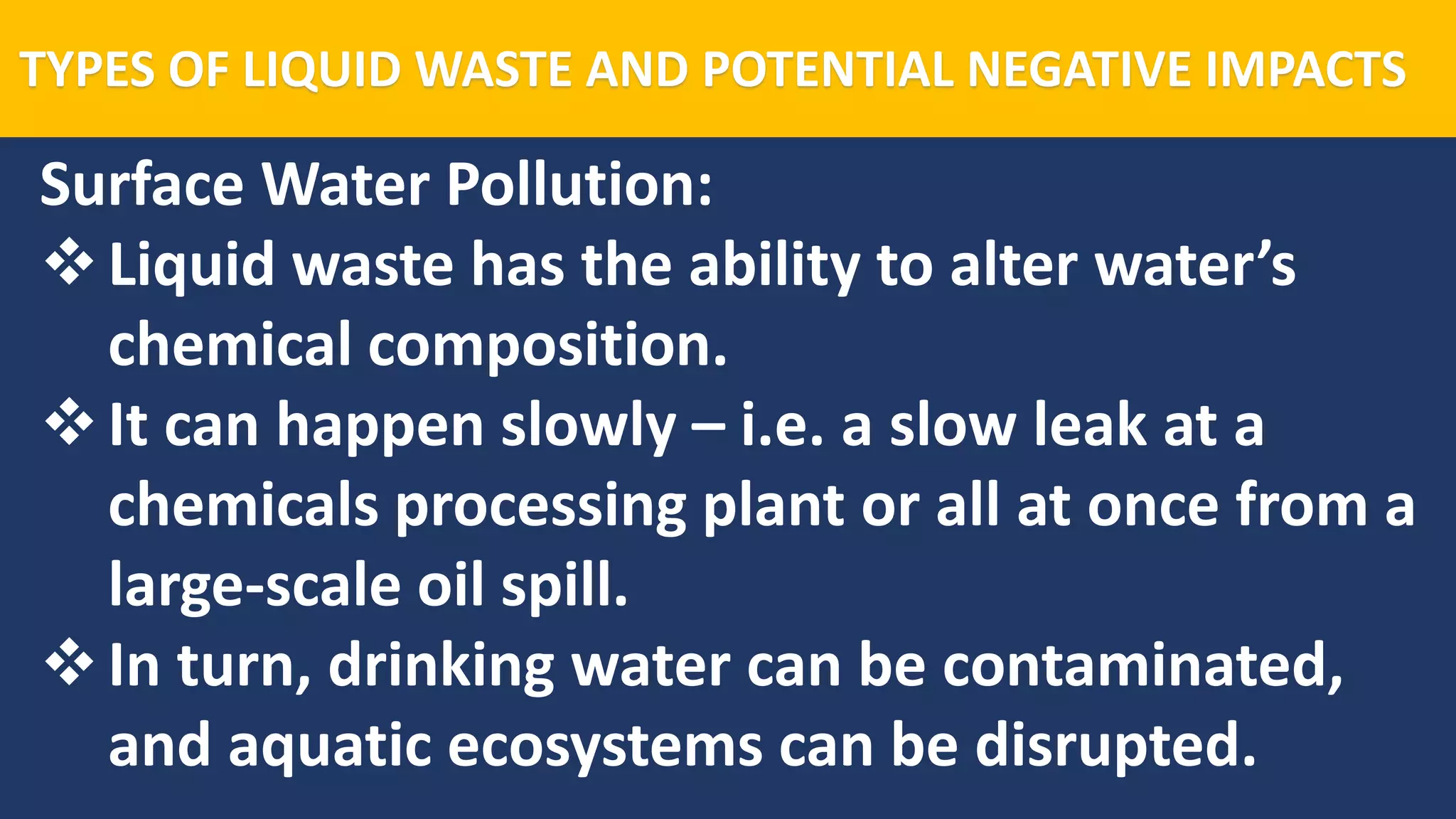 Presentation on Liquid waste and Management In Our University. | PPT
