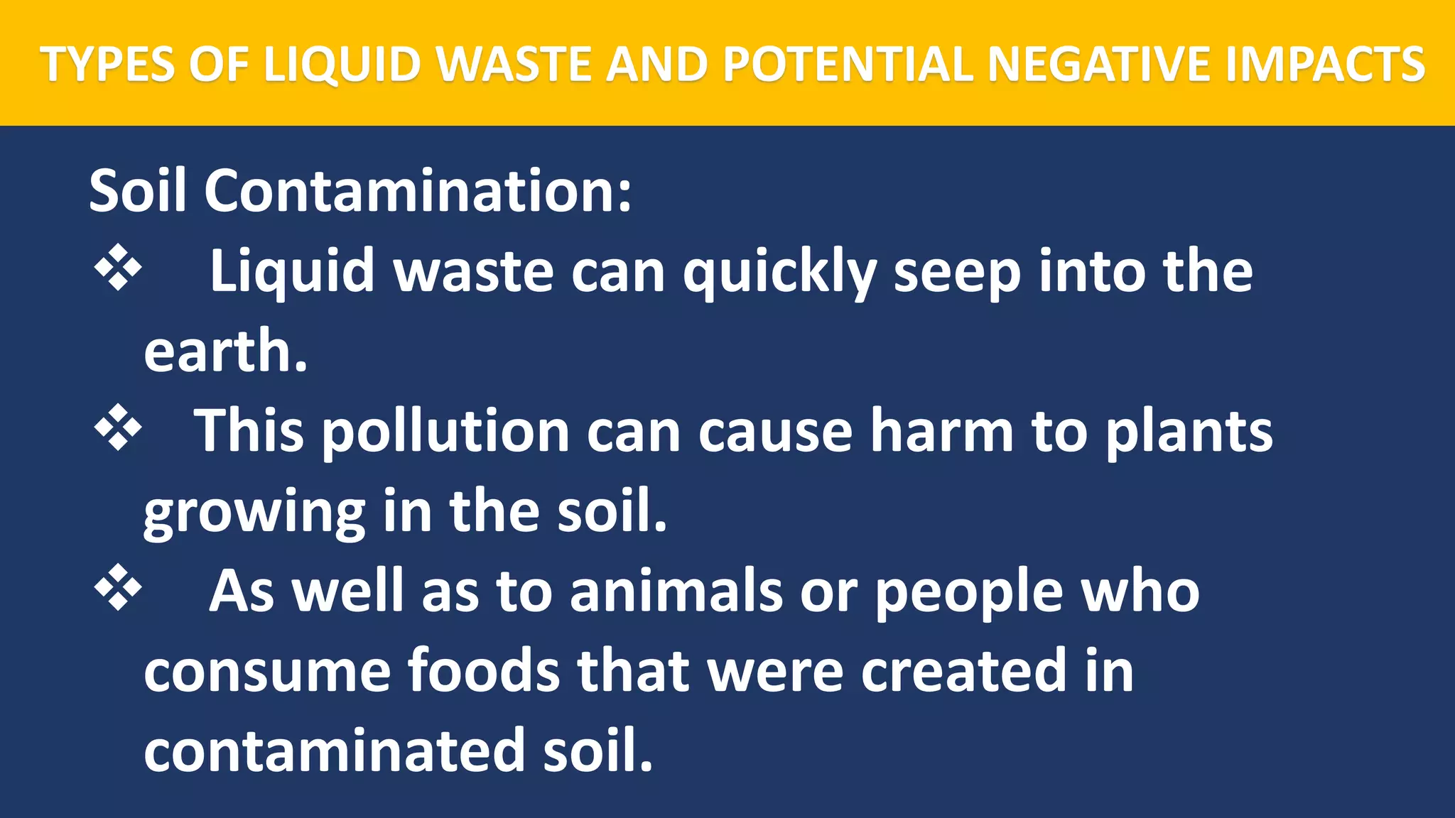 Presentation on Liquid waste and Management In Our University. | PPT