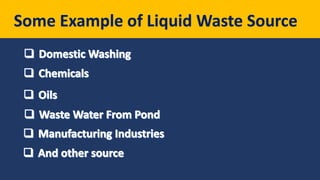 Presentation on Liquid waste and Management In Our University. | PPTX
