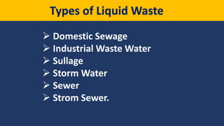 Presentation on Liquid waste and Management In Our University. | PPTX