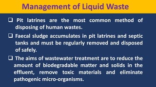 Presentation on Liquid waste and Management In Our University. | PPTX
