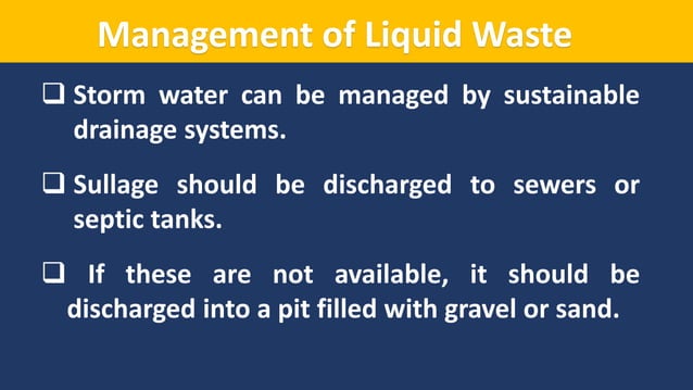 Presentation on Liquid waste and Management In Our University. | PPT