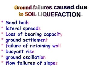 Liquifaction of soil by liju | PPT | Free Download