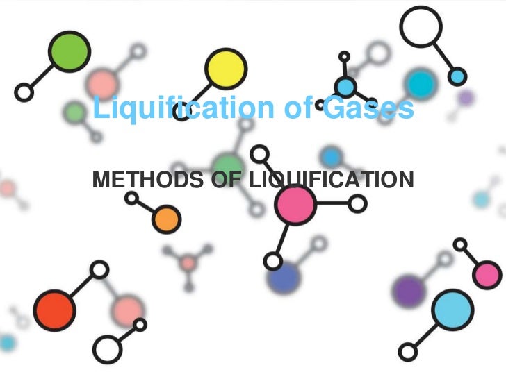 Liquification of gases