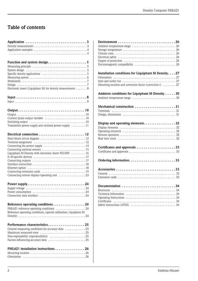 Liquiphant M Density and Density Computer FML621 | PDF