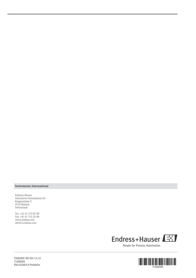 Liquiphant M Density and Density Computer FML621 | PDF