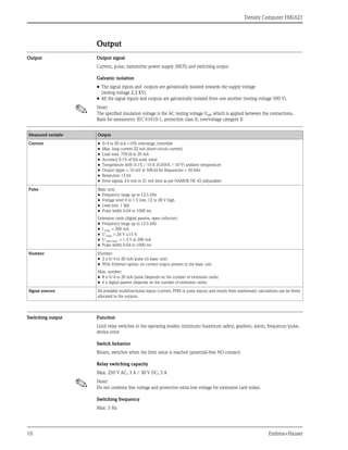 Liquiphant m density densitycontroller fml621 endress+hauser datasheet ...