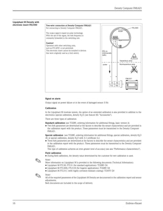 Liquiphant m density densitycontroller fml621 endress+hauser datasheet ...