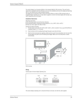 Liquiphant m density densitycontroller fml621 endress+hauser datasheet ...