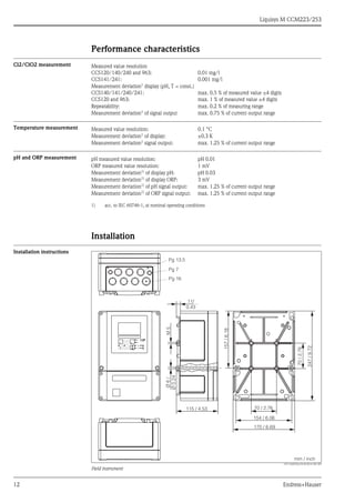 Liquisys m ccm223 ccm253 endress+hauser datasheet-chlorine transmitter ...