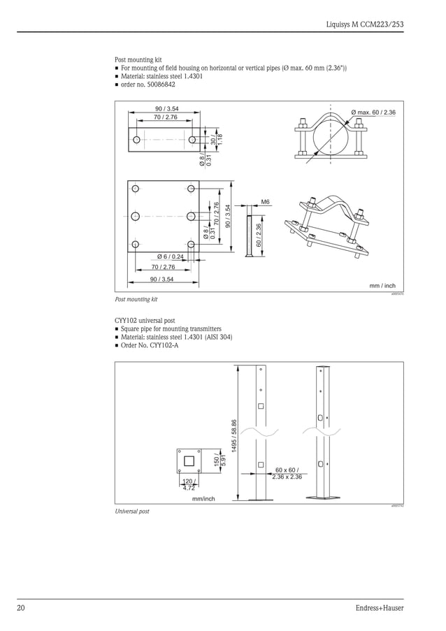 Liquisys m ccm223 ccm253 endress+hauser datasheet-chlorine transmitter ...