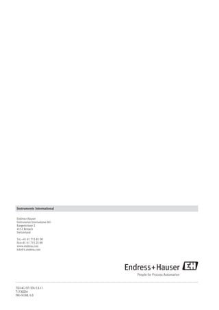 Liquisys m ccm223 ccm253 endress+hauser datasheet-chlorine transmitter ...