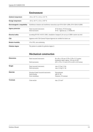 Liquisys m clm223 253 endress+hauser datasheet-conductivity-resistivity ...
