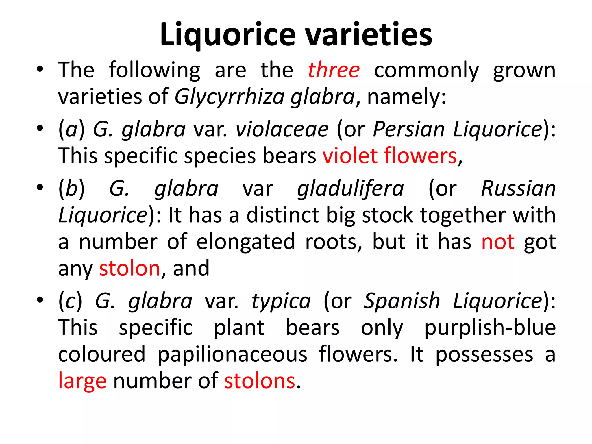 Liquorice.ppt 5th sem.ppt