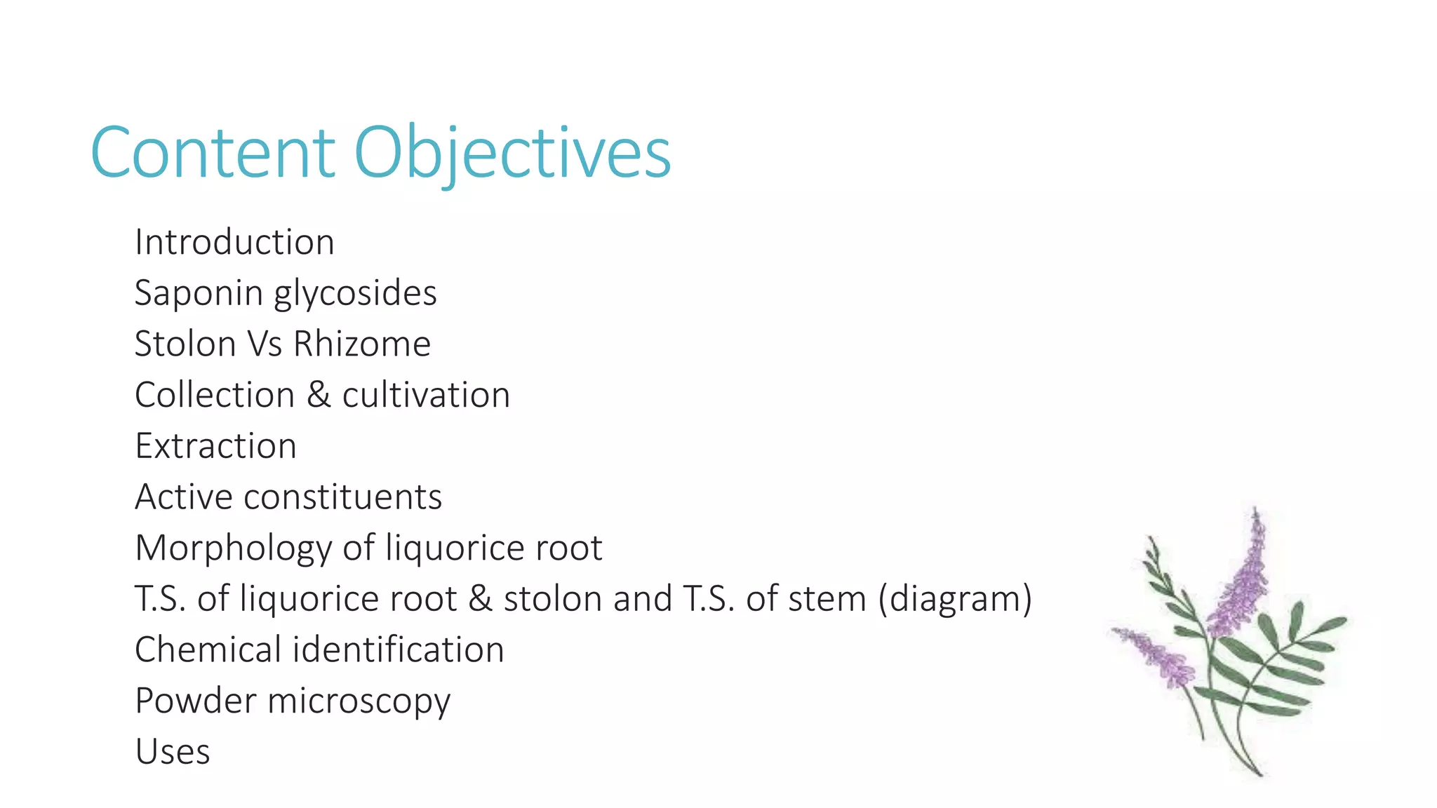 Liquorice (glycyrrhiza glabra linn.) | PDF