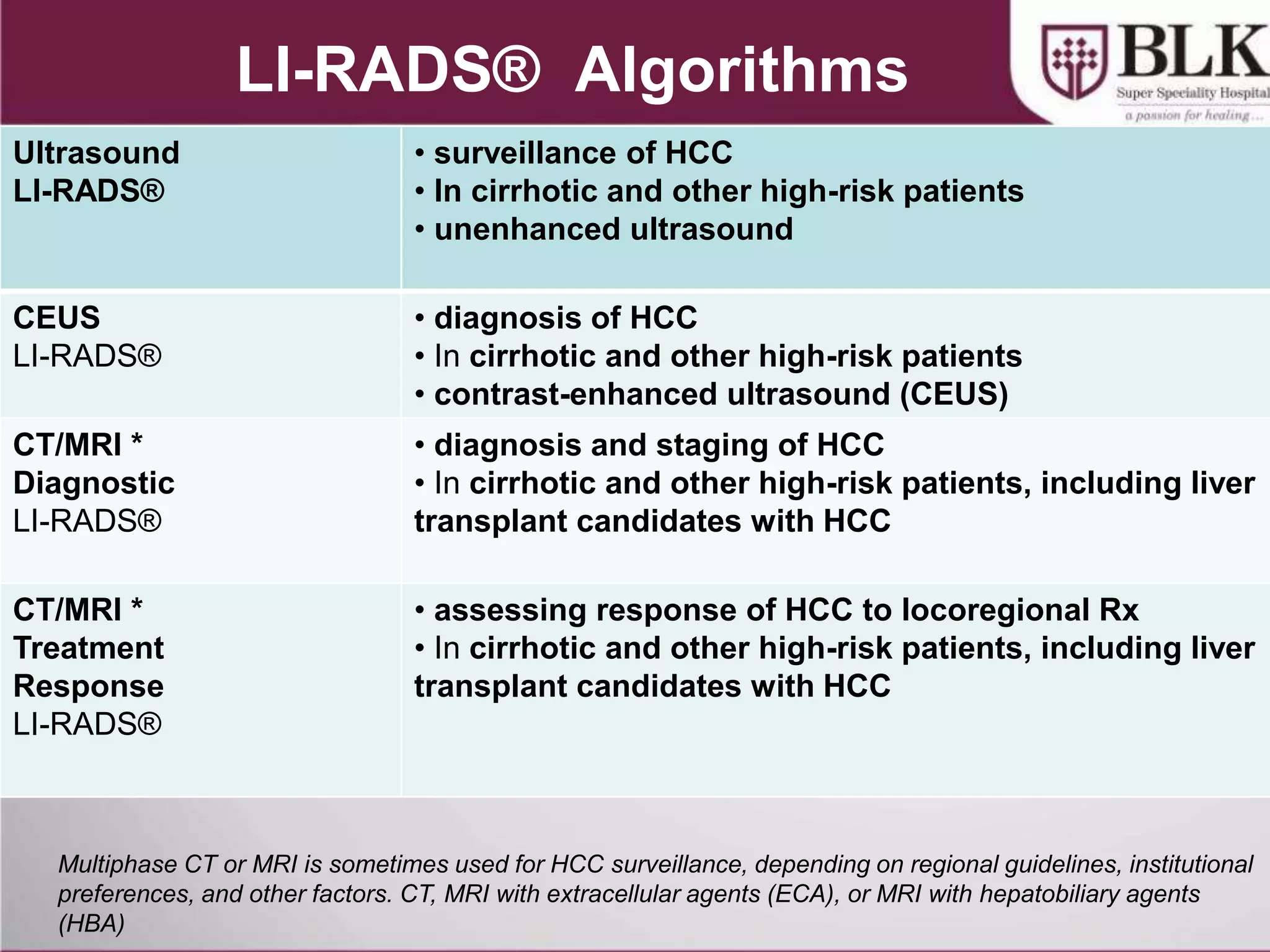 Lirads new 2018 | PPTX | Medical Tests | Medical Health