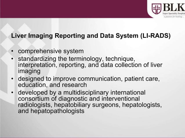 Lirads new 2018 | PPTX | Medical Tests | Medical Health