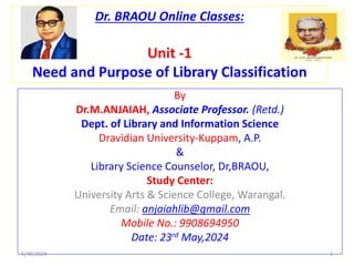 Lirary Classification-Need and Purpose.ppt