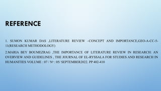 Importance of literature review-PHD Course work Research methodology | PPT
