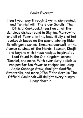 ,,+Lire des livres electroniques The Elder Scrolls: The Official ...