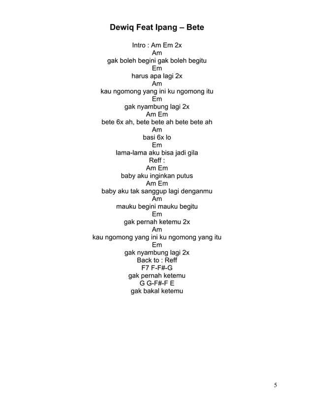 Lirik dan-chord-lagu-indonesia2 | PDF