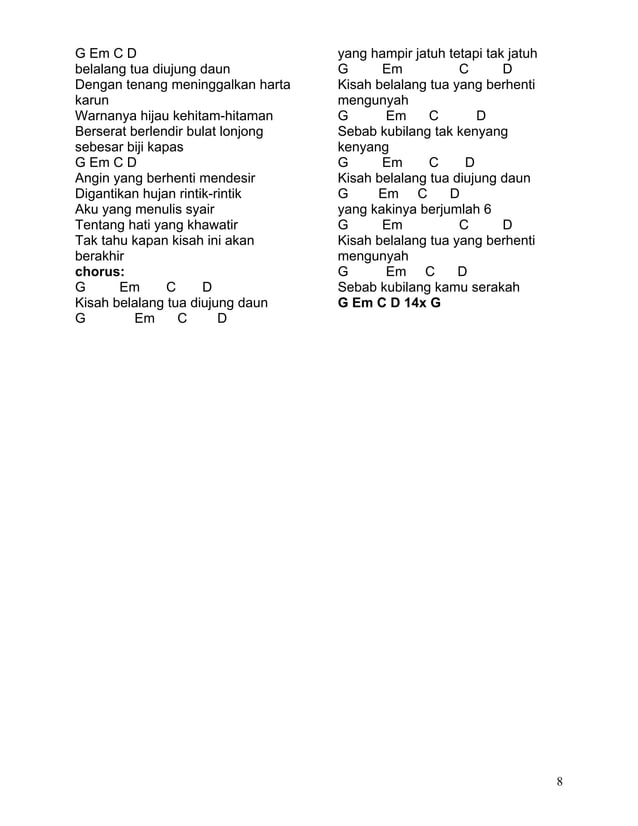 Lirik dan-chord-lagu-indonesia2 | PDF