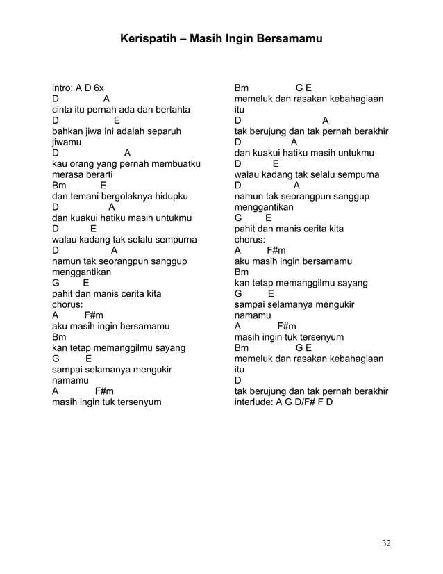 Lirik dan-chord-lagu-indonesia2 | PDF