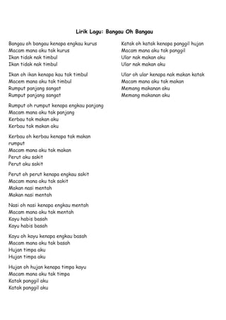 Lirik Lagu - Bangau Oh Bangau.docx