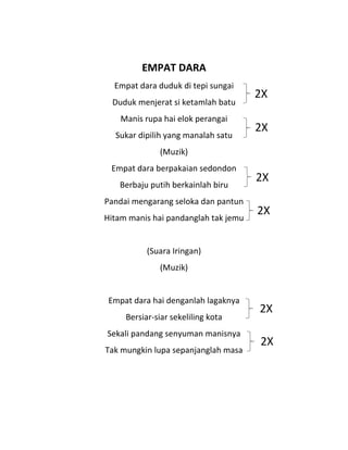 LIRIK LAGU EMPAT DARA & UMPAN JINAK DI AIR TENANG.pdf