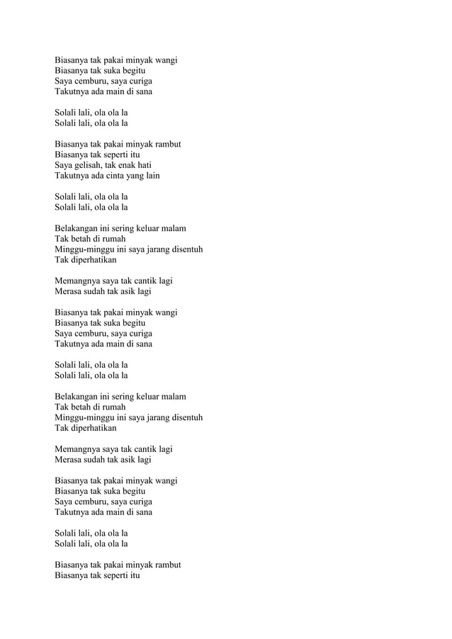 Lirik lagu print | PDF