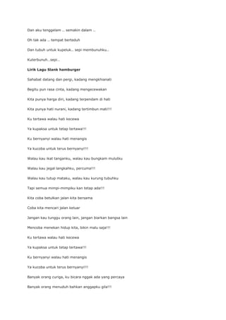 Lirik lagu slank | DOCX