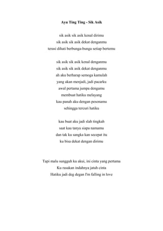 Lirik lagu terbaru | PDF