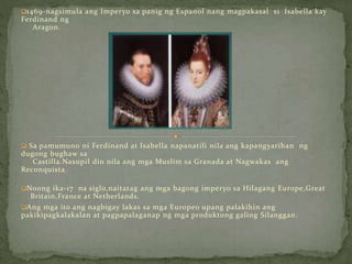 Unang Yugto ng Imperyalismo | PPTX