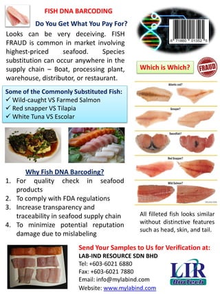Lab Ind Resource testing - DNA barcoding | PDF