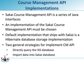 Sakai and IMS LIS Integration | PPT